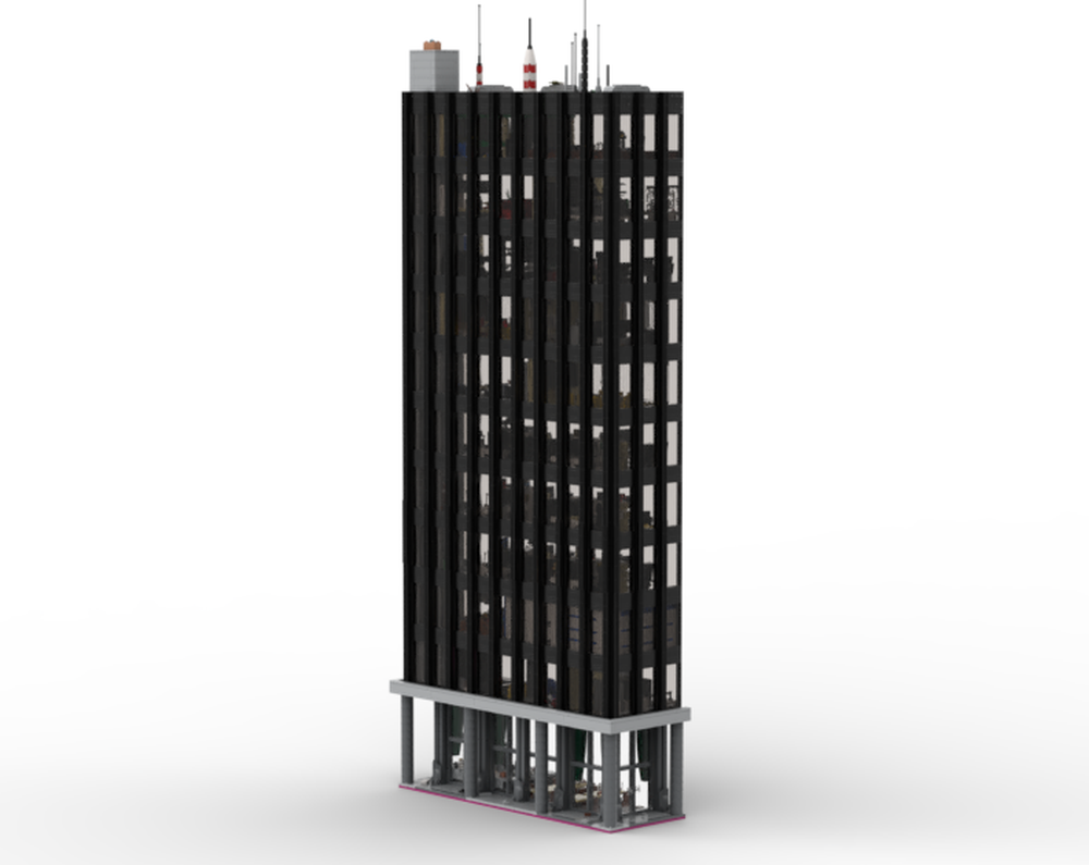LEGO MOC Huge Skyscraper with FULL Interior, LA-Building by Brick North ...