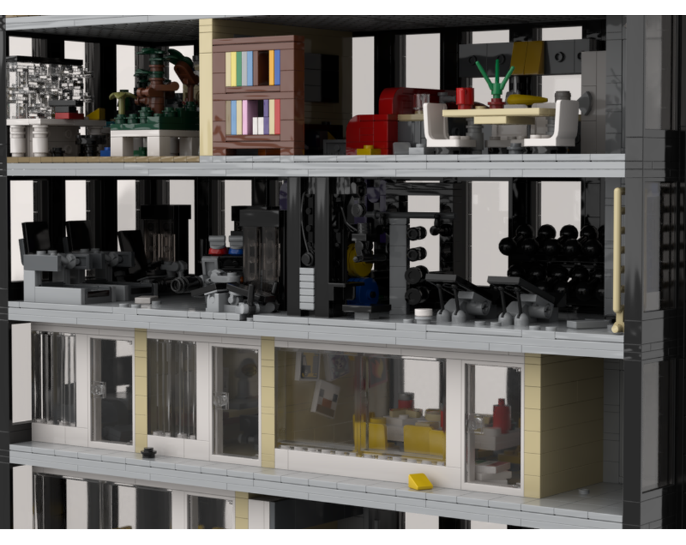 LEGO MOC-203216 Huge Skyscraper with FULL Interior, LA-Building by ...