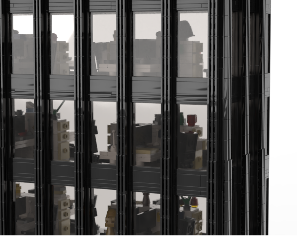 LEGO MOC-203216 Huge Skyscraper with FULL Interior, LA-Building by ...