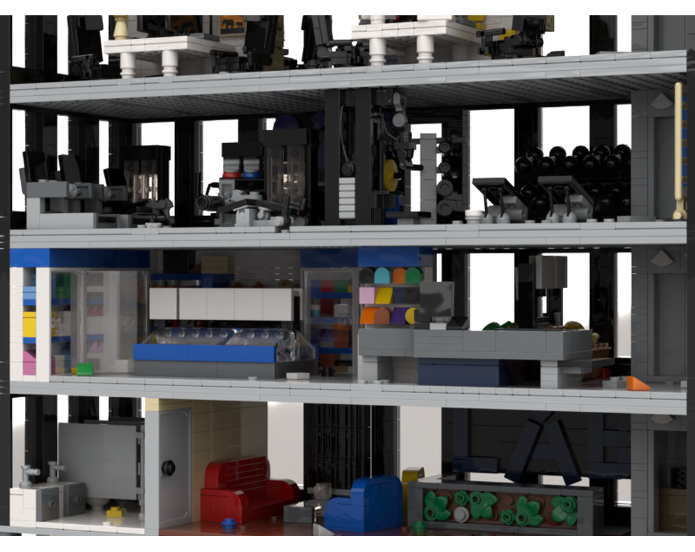 LEGO MOC Huge Skyscraper with FULL Interior, LA-Building by Brick North ...