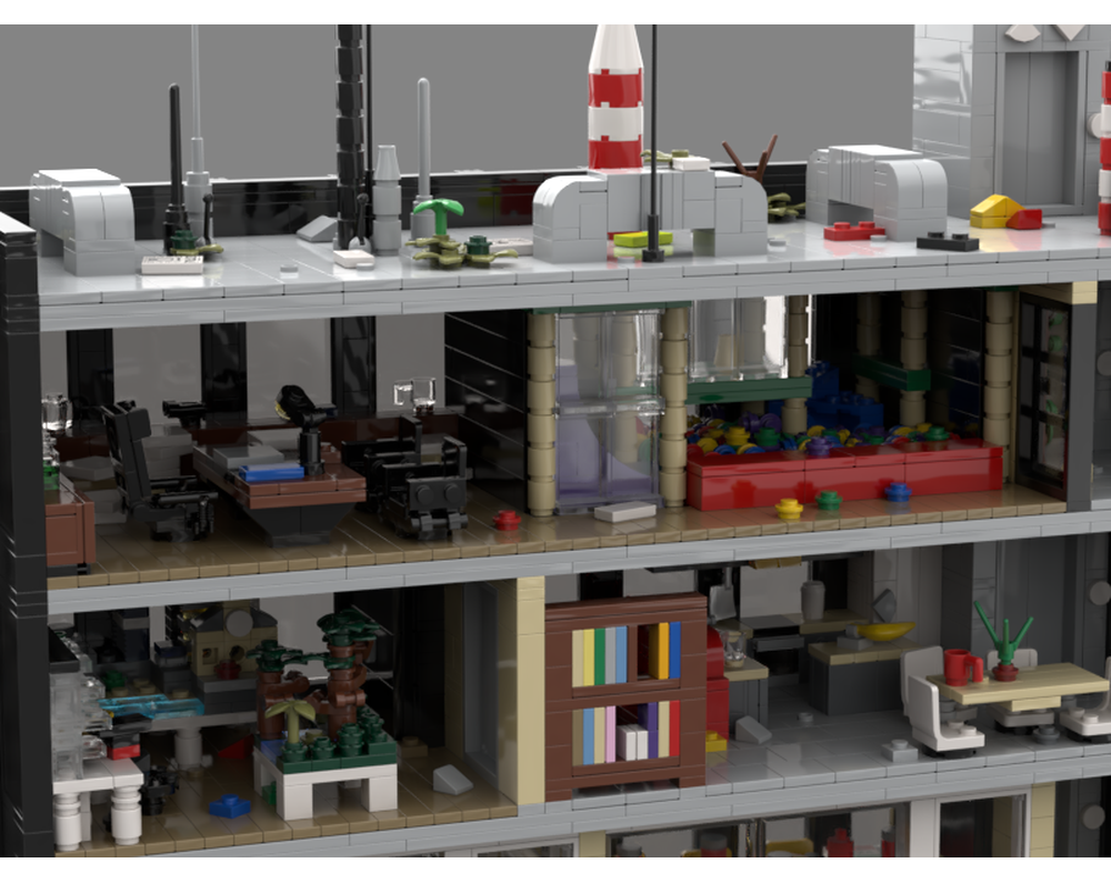 LEGO MOC Huge Skyscraper with FULL Interior, LA-Building by Brick North ...