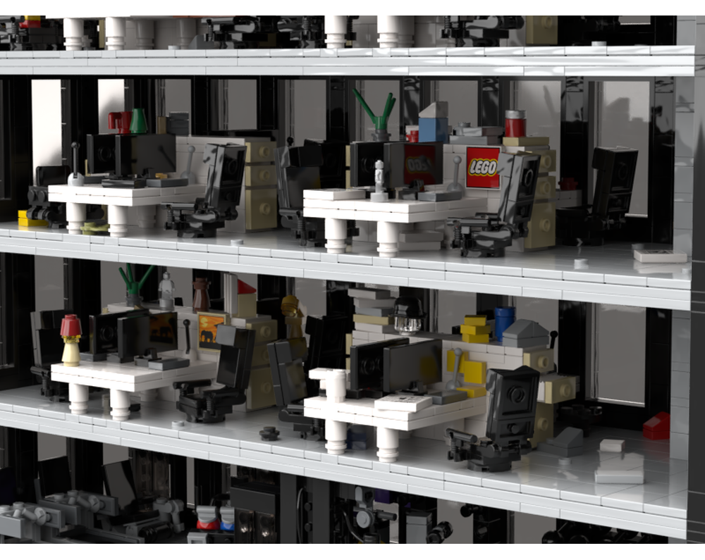 LEGO MOC Huge Skyscraper with FULL Interior, LA-Building by Brick North ...