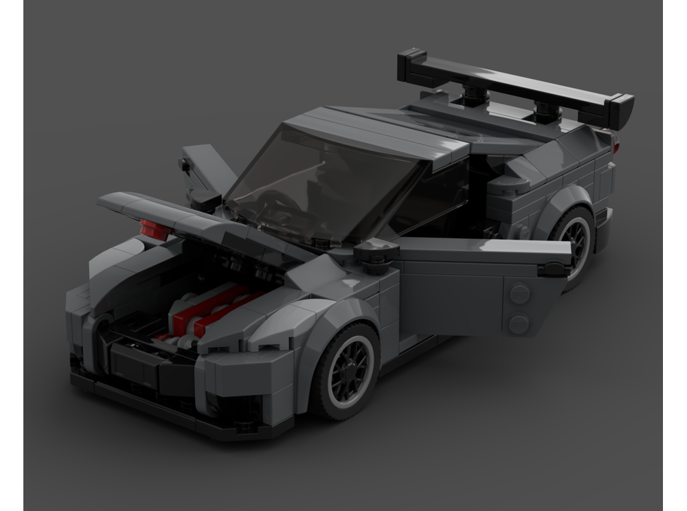 LEGO MOC Nissan GTR R35 (Gray) by C.M.D | Rebrickable - Build with LEGO