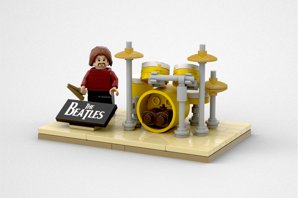 LEGO MOC The Beatles: Ringo Starr Rooftop's Drumset by brisolla ...