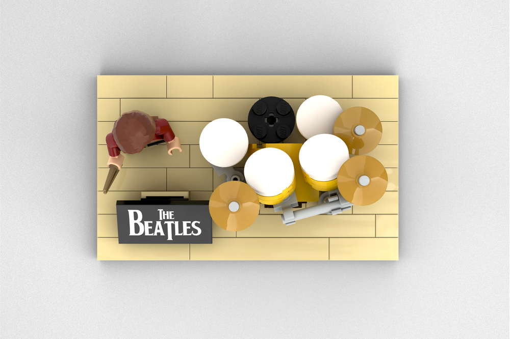 LEGO MOC The Beatles: Ringo Starr Rooftop's Drumset by brisolla ...