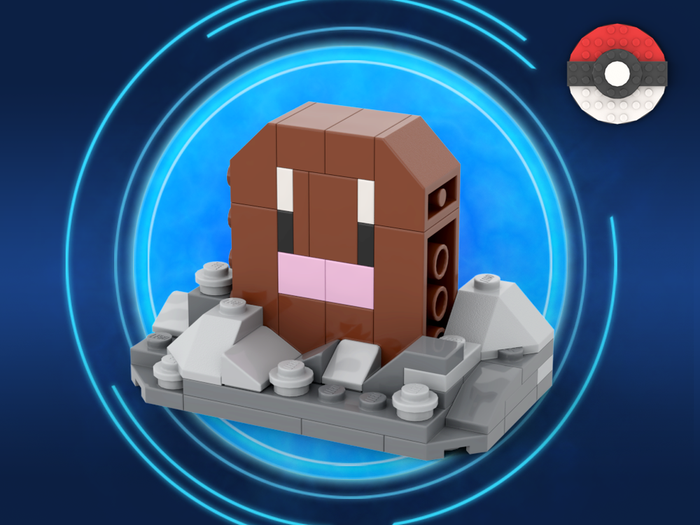 LEGO MOC Diglett - Pokemon by Agilinzzz | Rebrickable - Build with LEGO