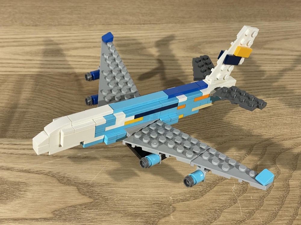 LEGO MOC Airbus A380 Hifly livery by BrickAgogo | Rebrickable - Build ...