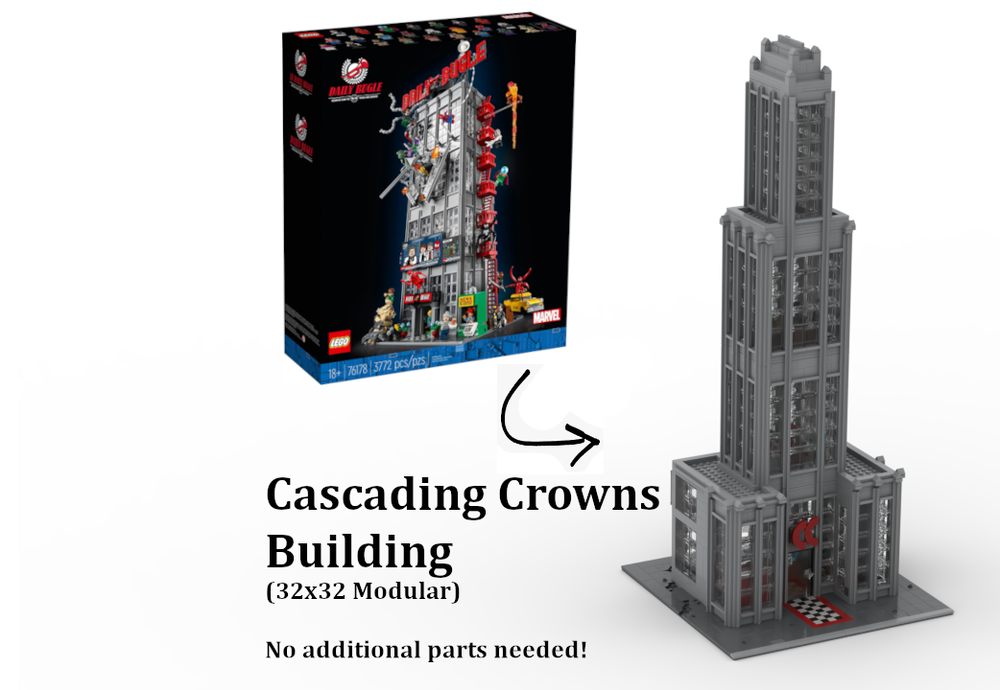 LEGO MOC Cascading Crowns Building by Crimson Coronet | Rebrickable ...