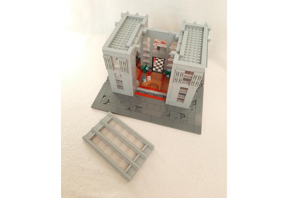 Lego Moc Cascading Crowns Building By Crimson Coronet Rebrickable