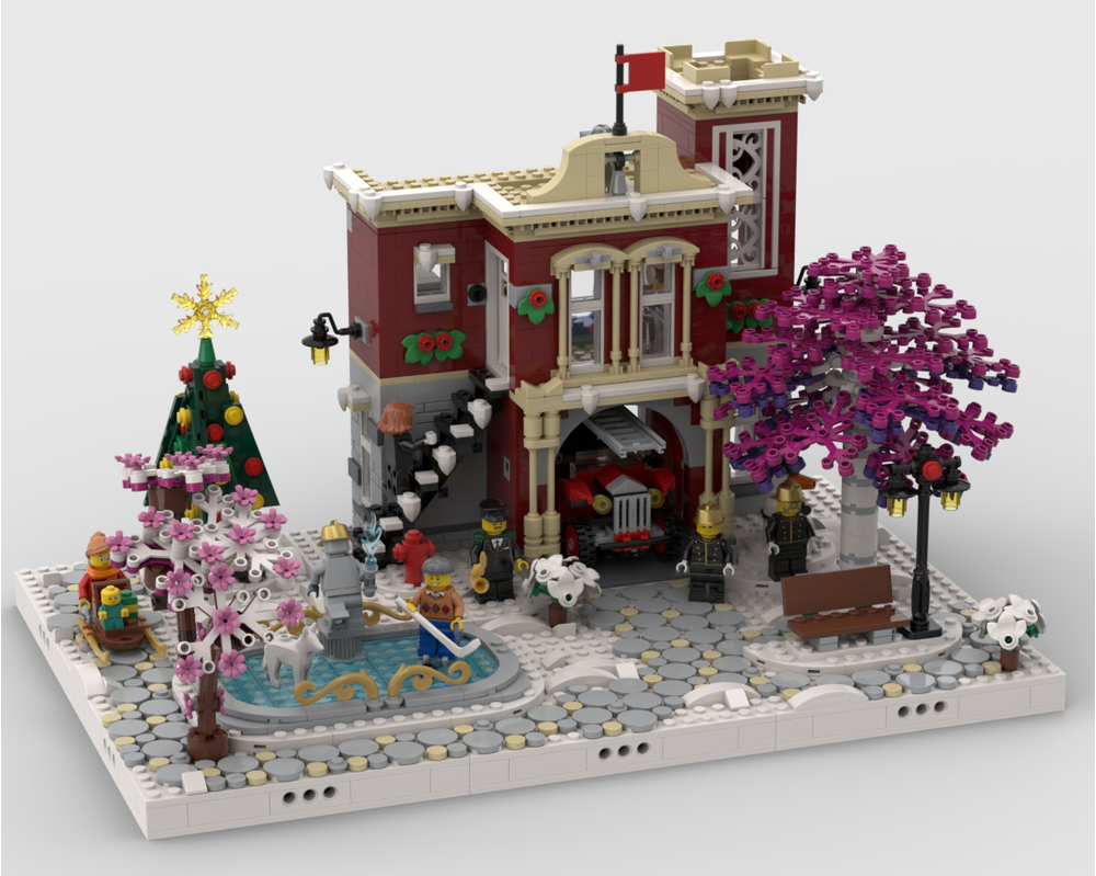 LEGO MOC Winter Village - Display for set 10263 - Fire Station by ...