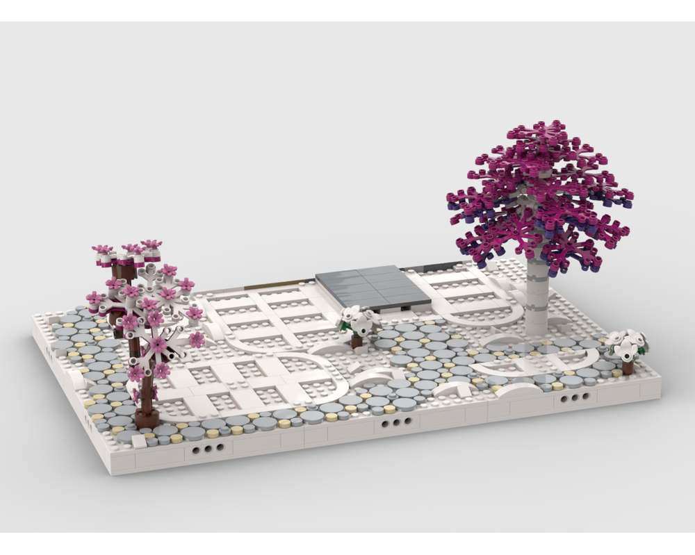 Lego Moc Winter Village Display For Set 10263 Fire Station By