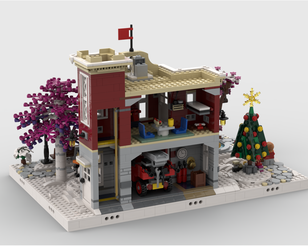 LEGO MOC Winter Village - Display for set 10263 - Fire Station by ...