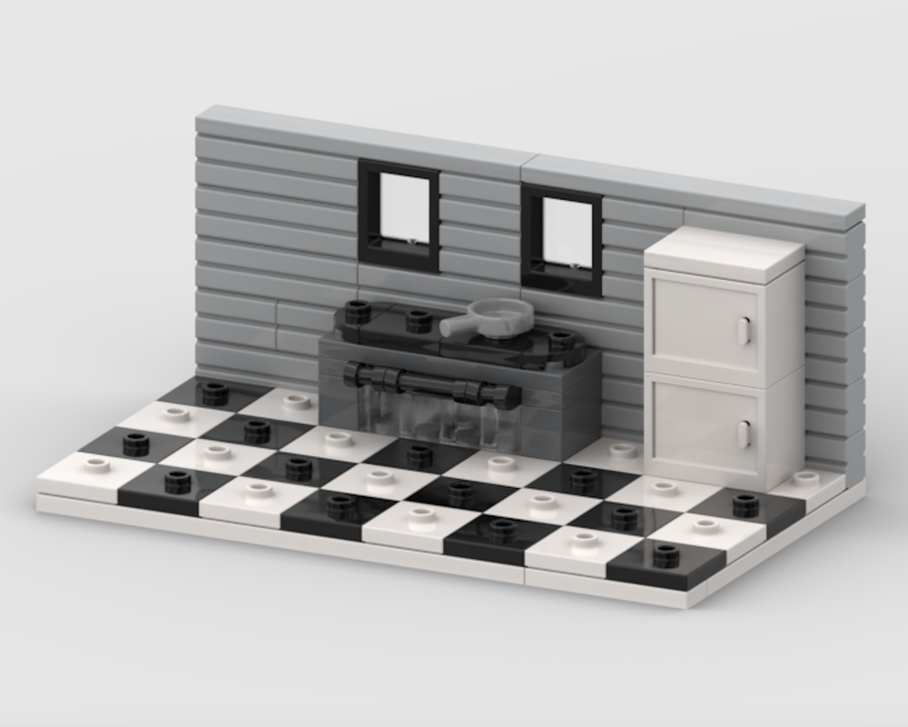 LEGO MOC Kitchen With Oven And Fridge by WillJoshJangles | Rebrickable ...