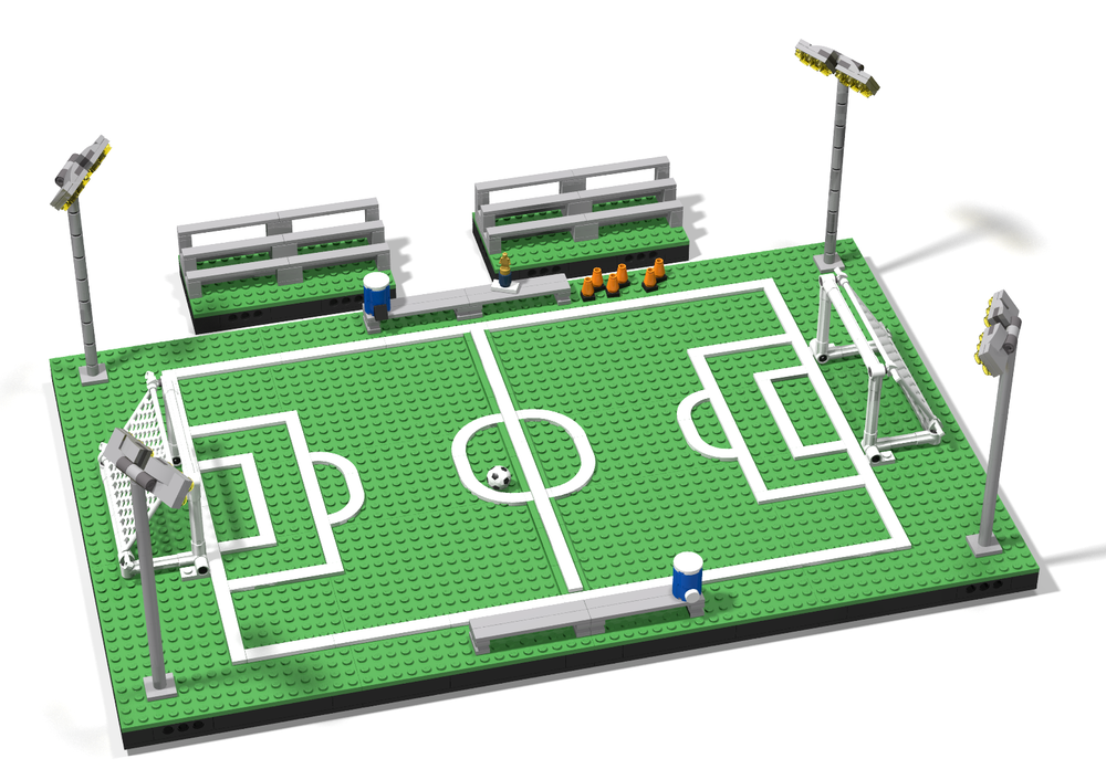 LEGO MOC Soccer Field on MILS by Bricktron91 | Rebrickable - Build with ...