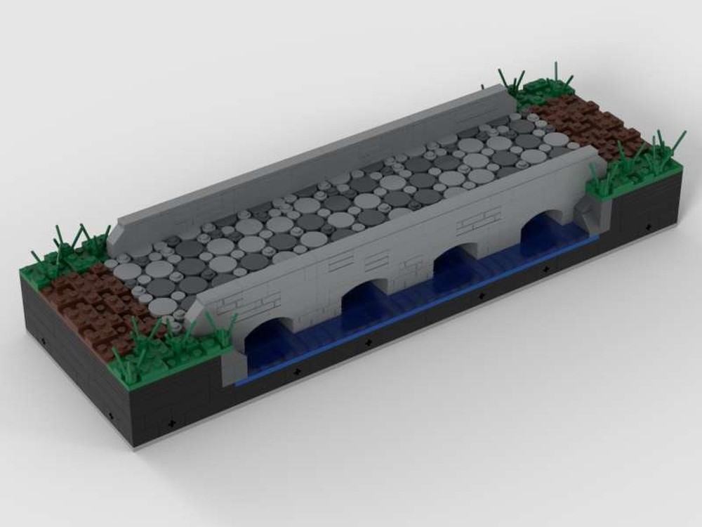 LEGO MOC Modular Terrain - Bridge by mikey2110 | Rebrickable - Build ...