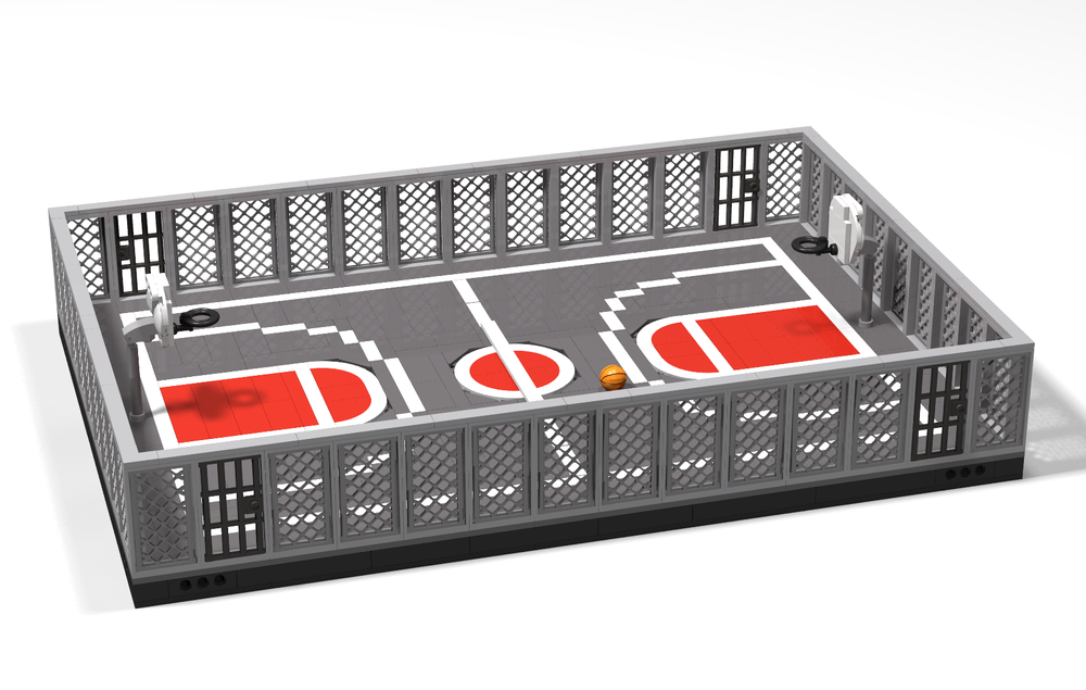 LEGO MOC Basketball Court on MILS by Bricktron91 | Rebrickable - Build ...