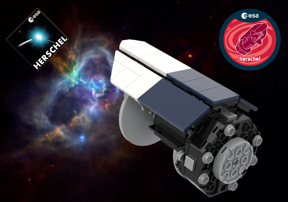 Lego Moc Herschel Space Telescope By Orchardbuilds Rebrickable