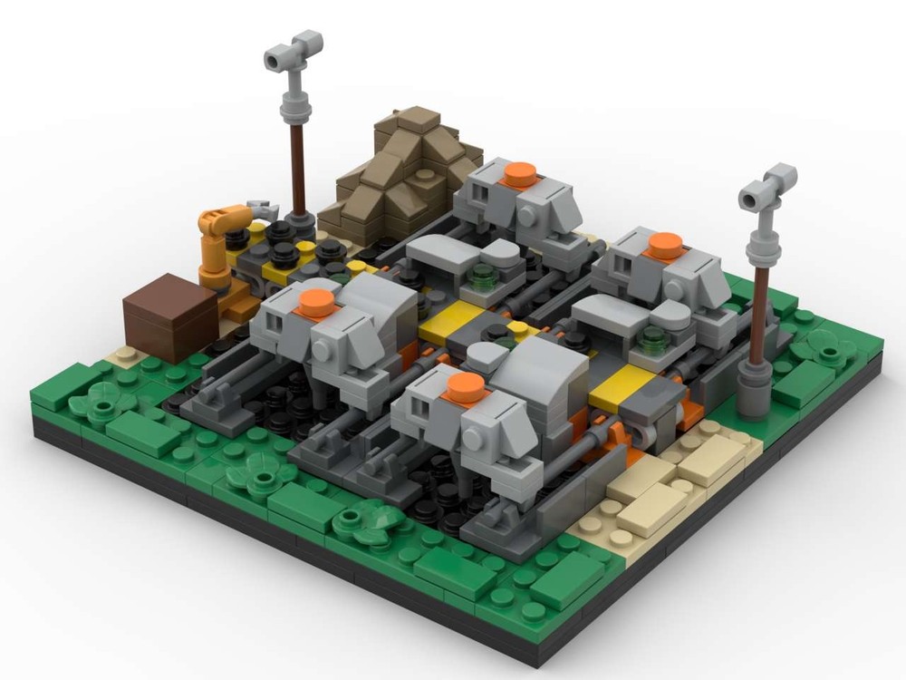 LEGO MOC Factorio Electric mining drill by 2poky3 | Rebrickable - Build ...
