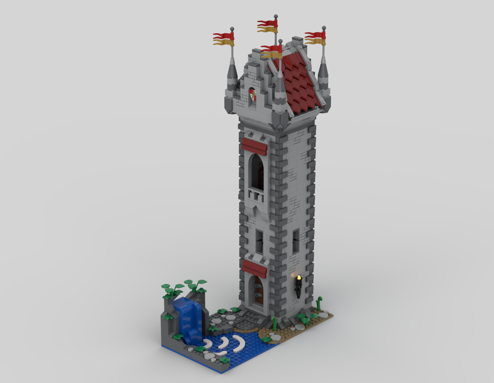 LEGO MOC Red Lion's Watch Tower by sir_wesley86 | Rebrickable - Build ...
