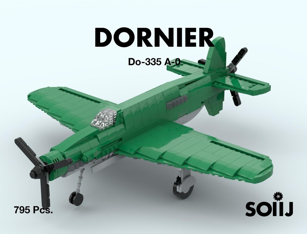 LEGO MOC Dornier do-335 A-0 - Strike aircraft 1:35 by Soiij ...