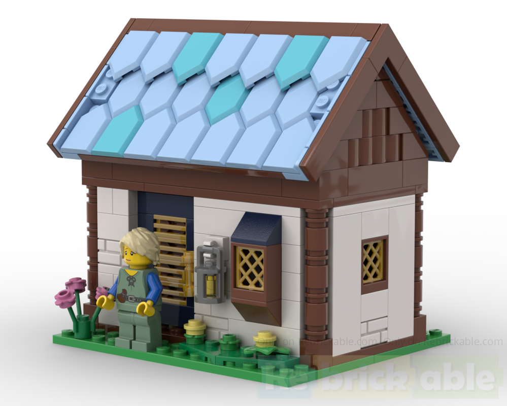 LEGO MOC Little cottage by Somehow Bricks | Rebrickable - Build with LEGO