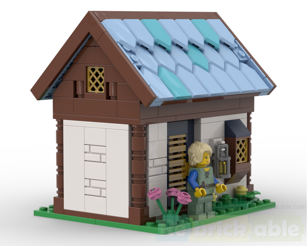 LEGO MOC Little cottage by Somehow Bricks | Rebrickable - Build with LEGO