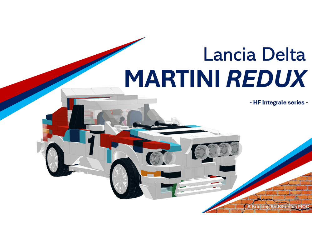 Lego Moc Lancia Delta Martini Redux Hf Integrale Series By Bricking
