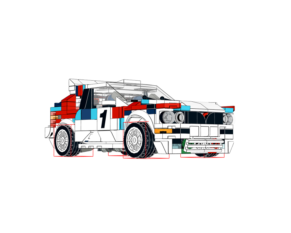 Lego Moc Lancia Delta Martini Redux Hf Integrale Series By Bricking