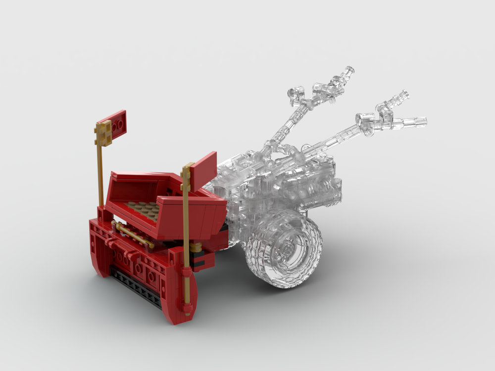 LEGO MOC 40499 Snow Plow for Single-Axle Tractor #6 by Larsagri | Rebrickable - Build with LEGO