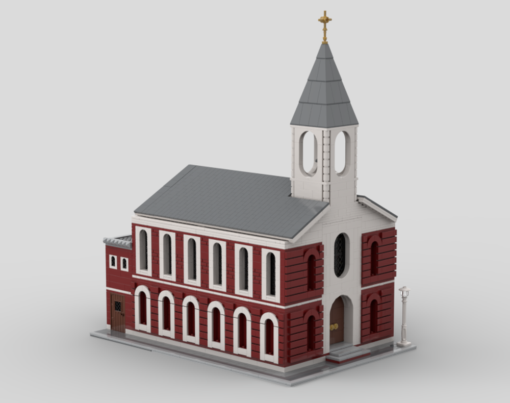 LEGO MOC Corner Catholic Church by 13LemonLego | Rebrickable - Build ...