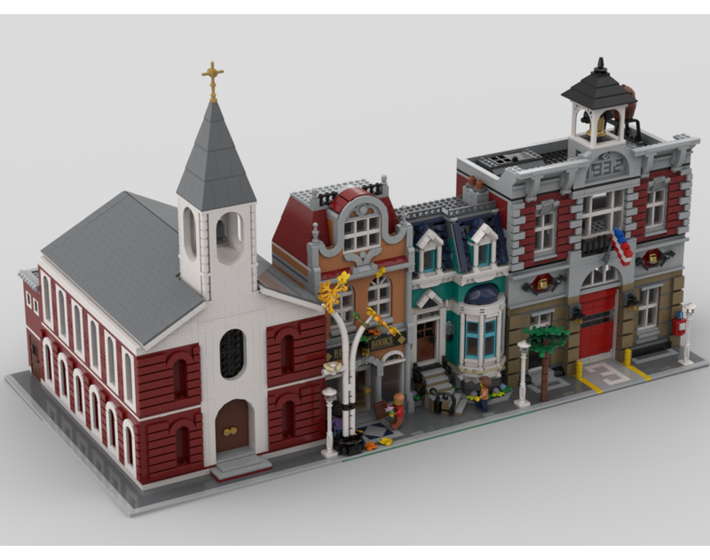 LEGO MOC Corner Catholic Church by 13LemonLego | Rebrickable - Build ...