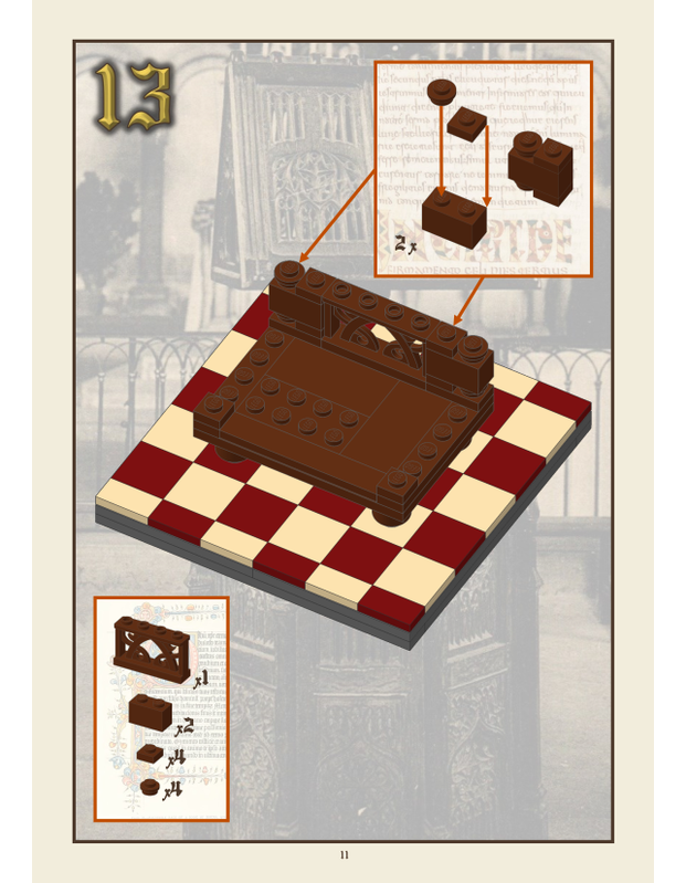 LEGO MOC Lectern by Thierry | Rebrickable - Build with LEGO