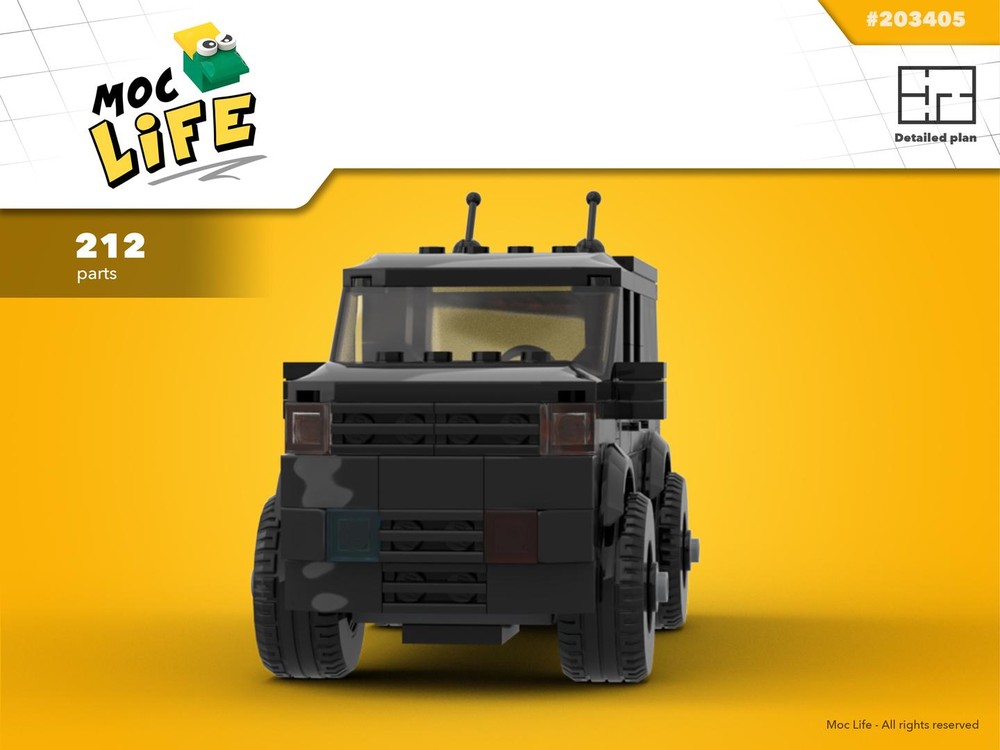 LEGO MOC Ford Explorer unmarked police by MocLife | Rebrickable - Build ...