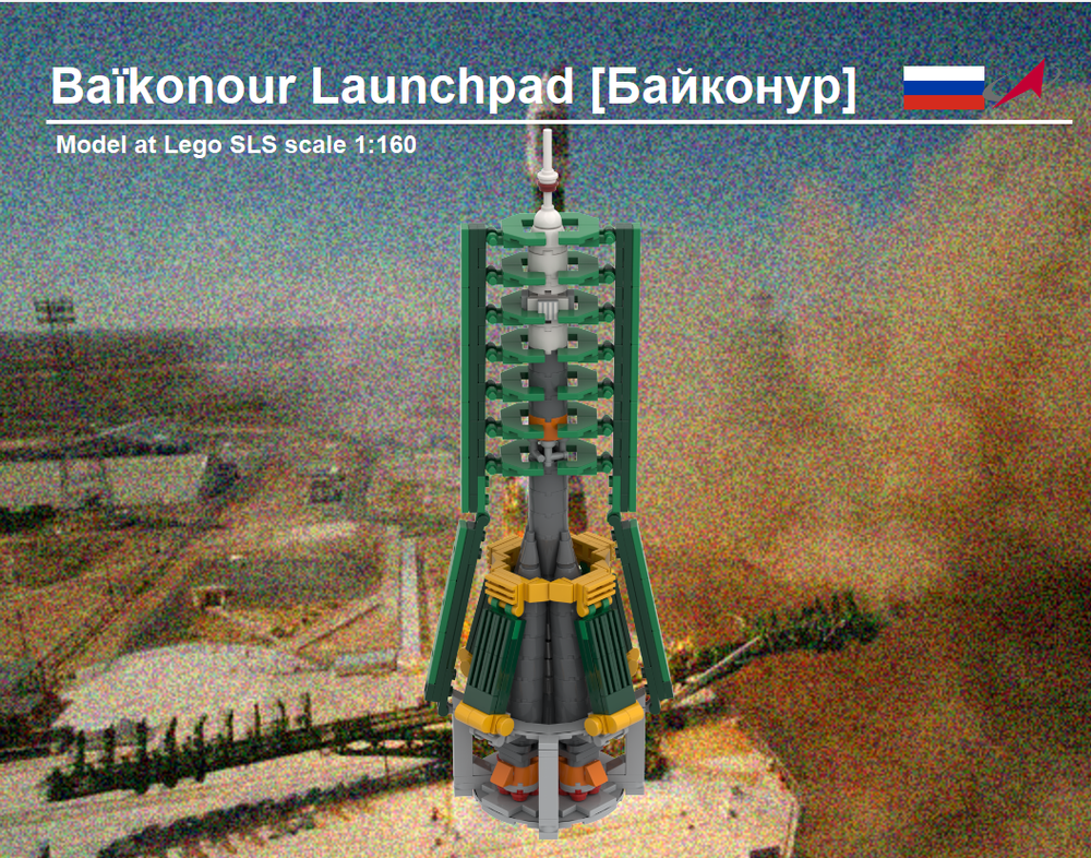 LEGO MOC Soyuz Baikonour Launchpad by origamitensai | Rebrickable ...