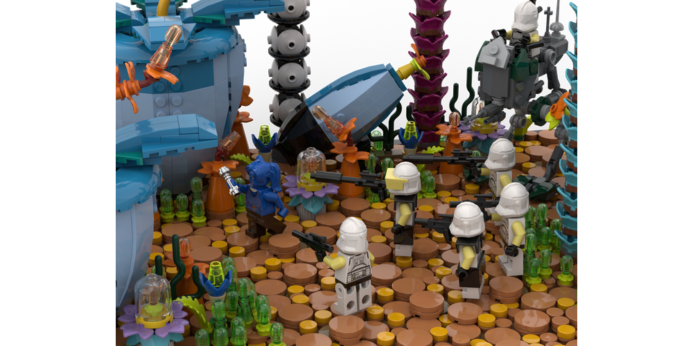 LEGO MOC-203418 SW Episode 3 Battle on Felucia Order 66 Clone wars MOC ...