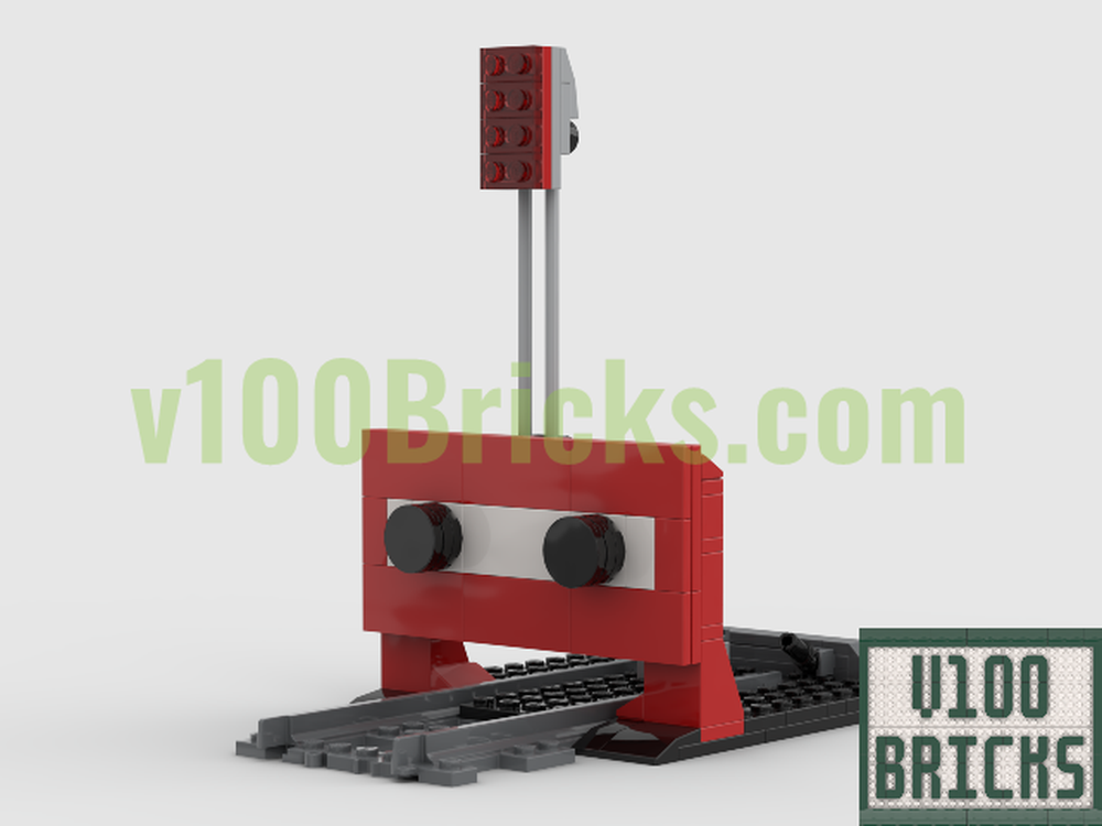 LEGO MOC Train Buffer by v100Bricks | Rebrickable - Build with LEGO