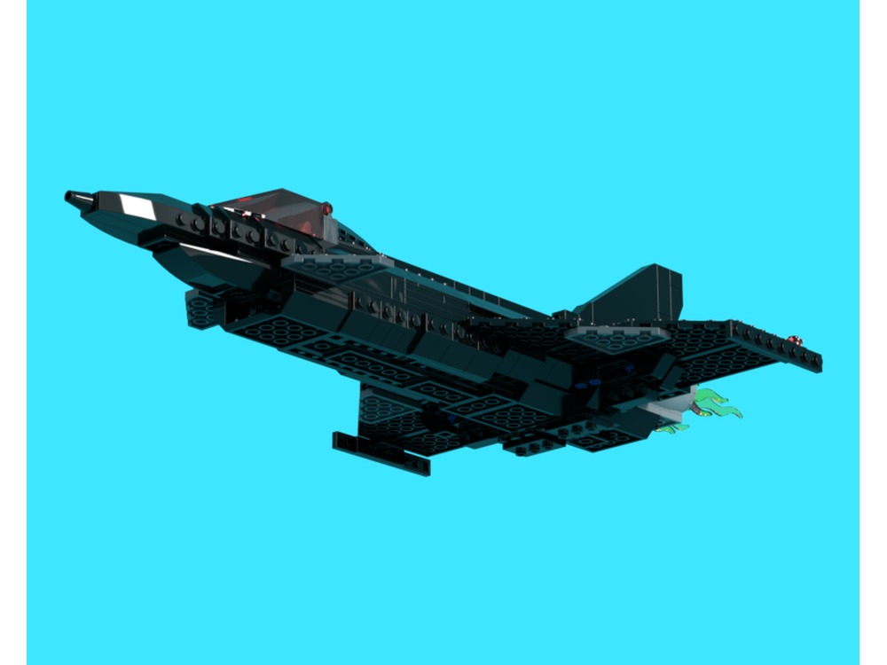 LEGO MOC Eurofighter Typhoon (V1) by Brickblins | Rebrickable - Build ...