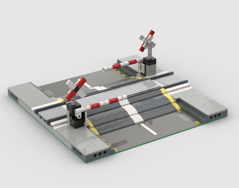 LEGO MOC MILS Plate Railroad Crossing by SmartBrix | Rebrickable ...