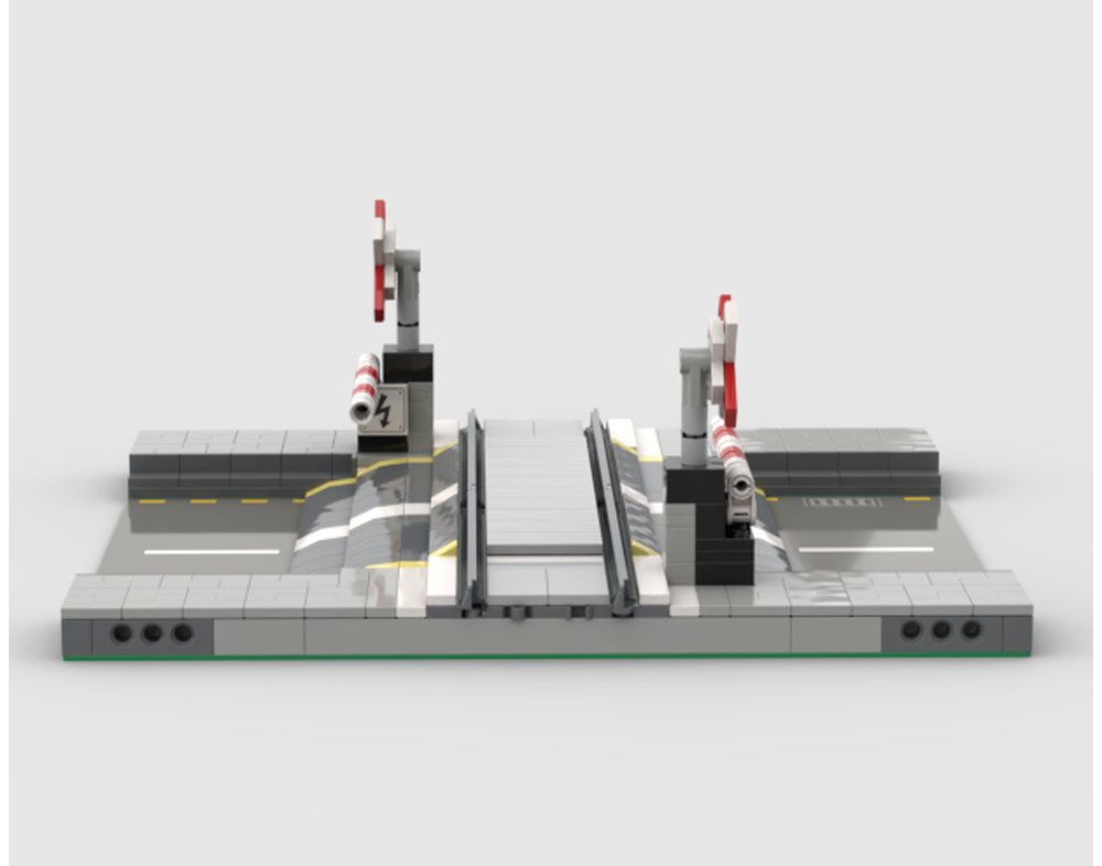 Lego Moc Mils Plate Railroad Crossing By Smartbrix Rebrickable
