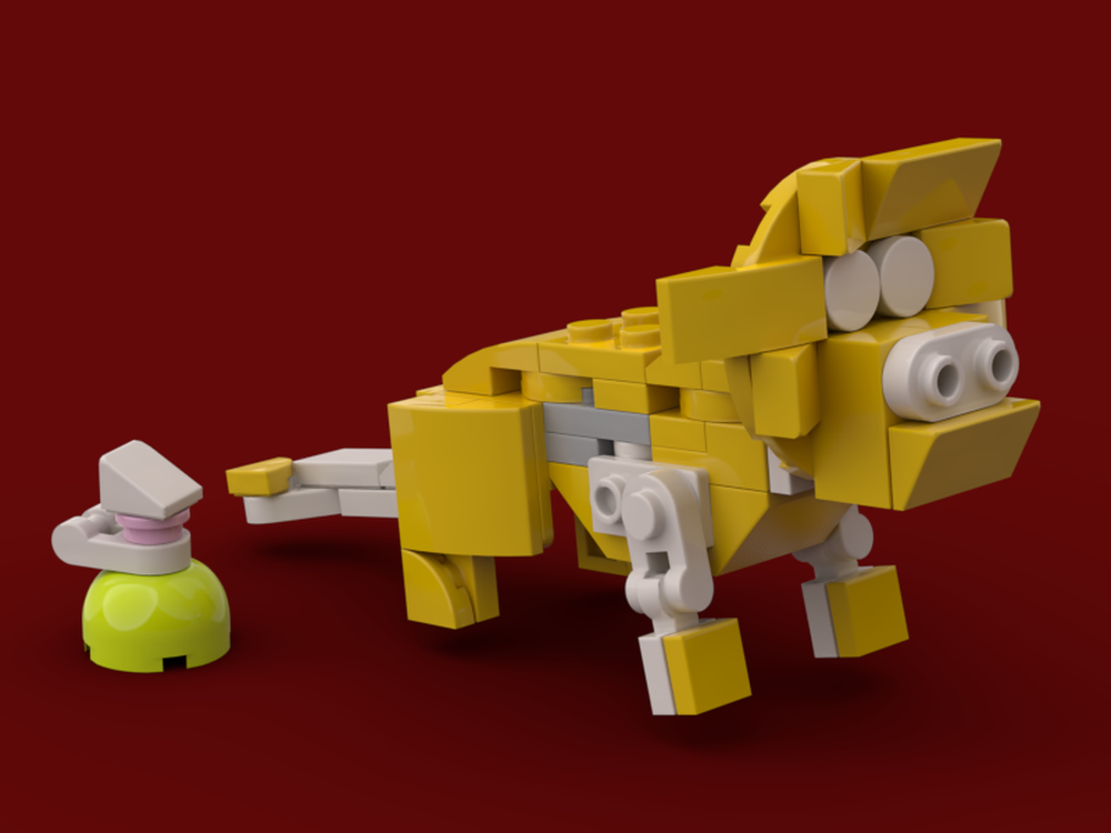 LEGO MOC Lion & Bird by McScottyBricks | Rebrickable - Build with LEGO