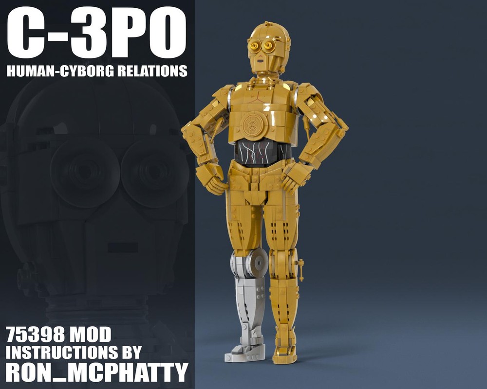 LEGO MOC C-3PO Free Standing set 75398 MOD by ron_mcphatty ...