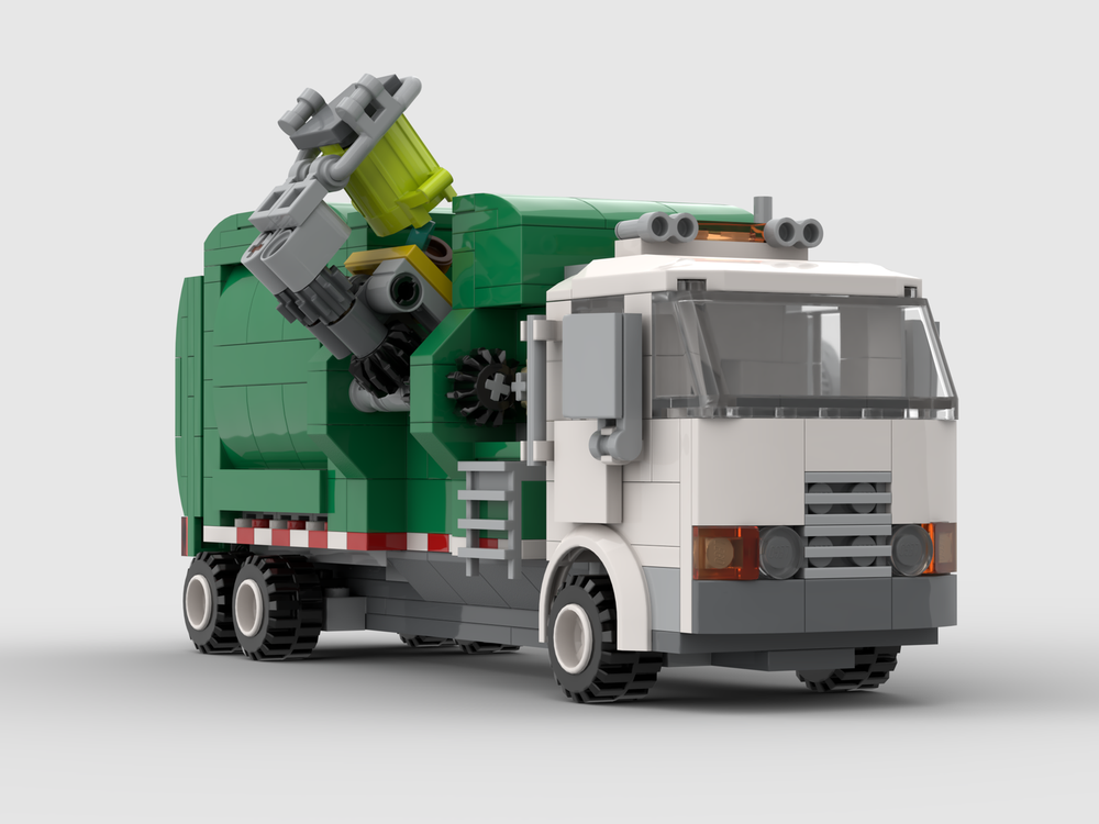 Lego Moc Automated Side Loading Garbage Truck By Mochimaster