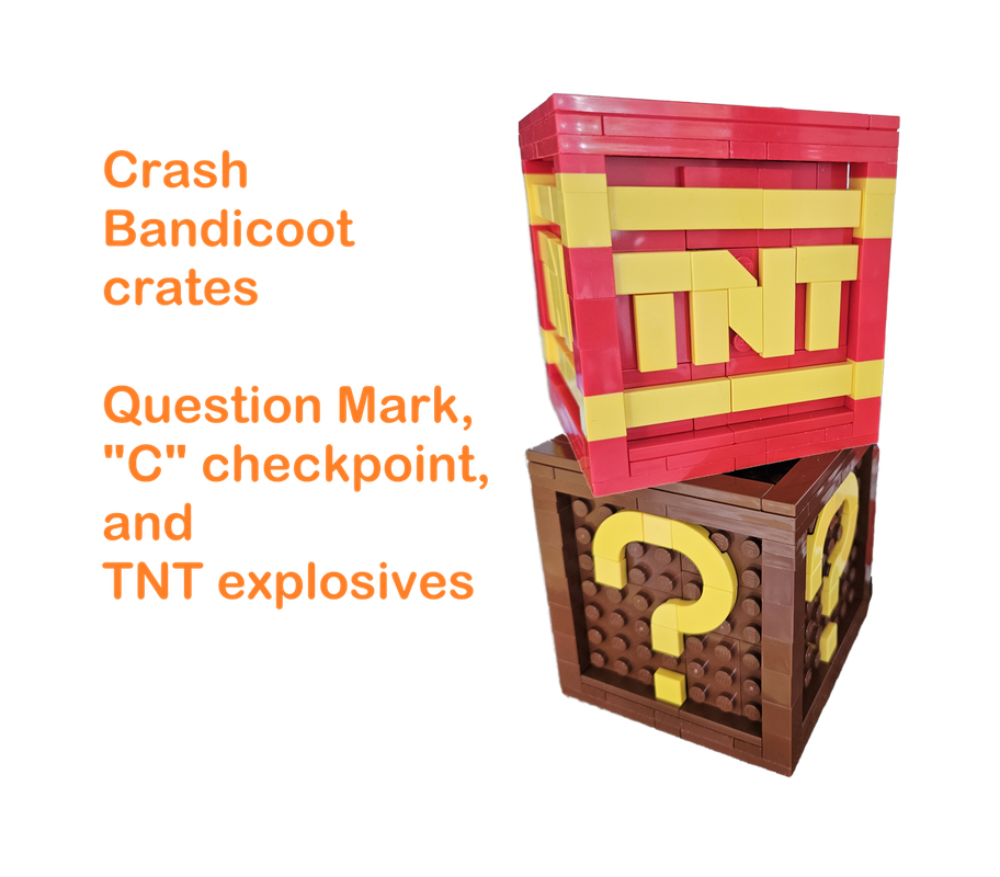 LEGO MOC Crash Bandicoot Crates - TNT, Question mark and C by st.jimmy2 ...