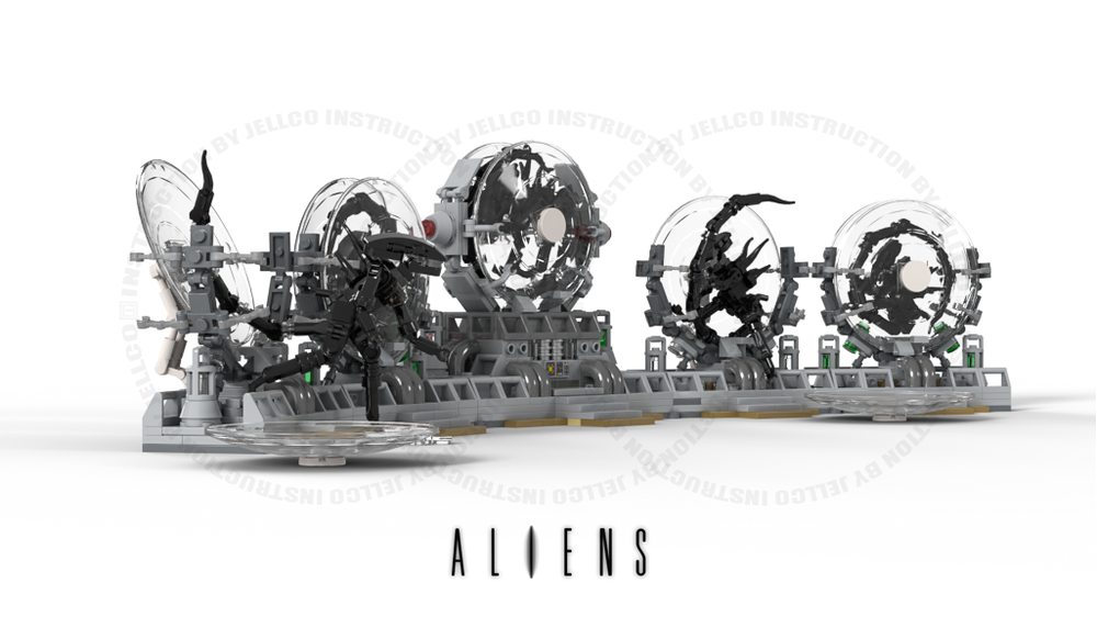 LEGO MOC Micro ALIENS Concept ART Series : Laboratory of Weyland Corp ...
