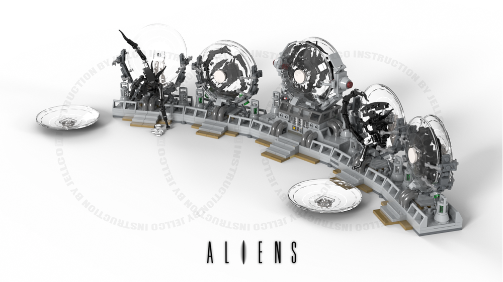 LEGO MOC Micro ALIENS Concept ART Series : Laboratory of Weyland Corp ...