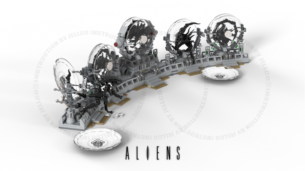 LEGO MOC Micro ALIENS Concept ART Series : Laboratory of Weyland Corp ...