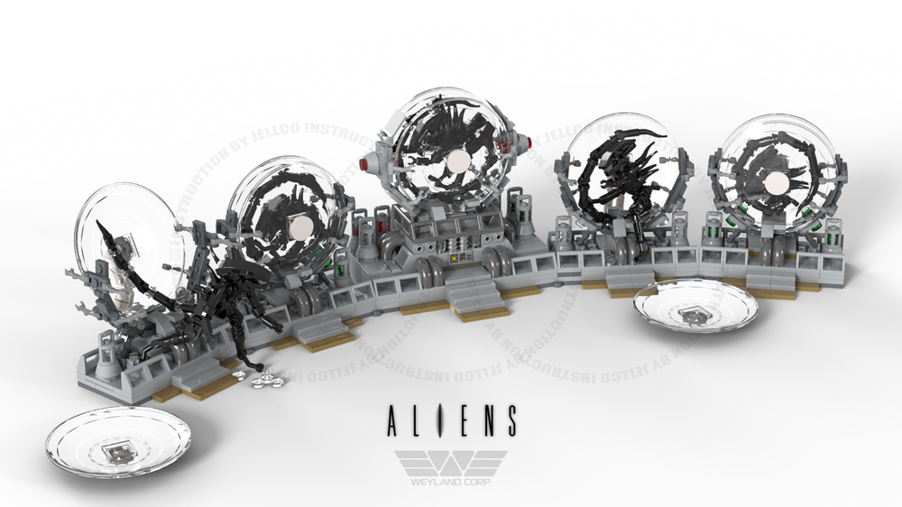 LEGO MOC Micro ALIENS Concept ART Series : Laboratory of Weyland Corp ...