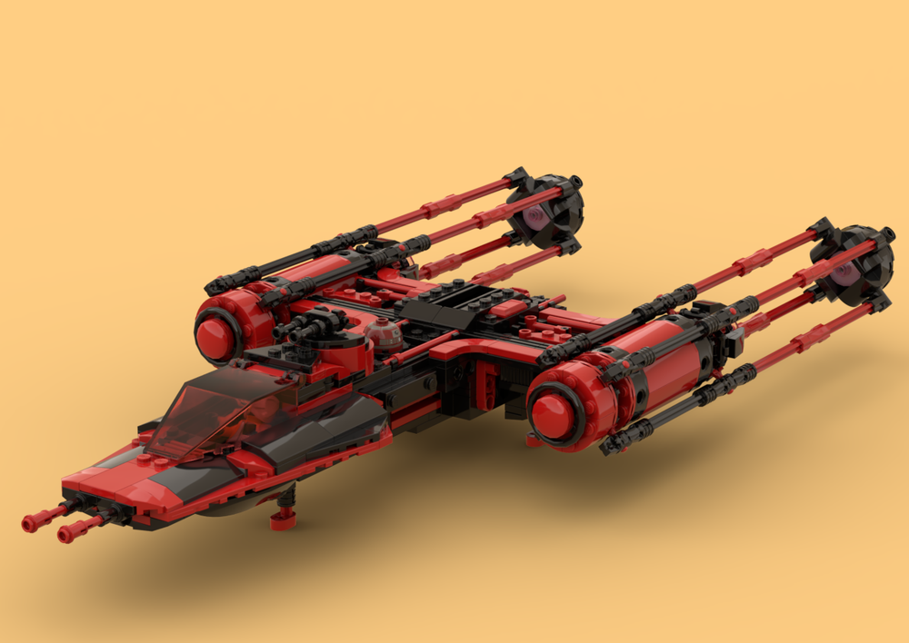 LEGO MOC Y-wing Modification Red by Mlong1013 | Rebrickable - Build ...