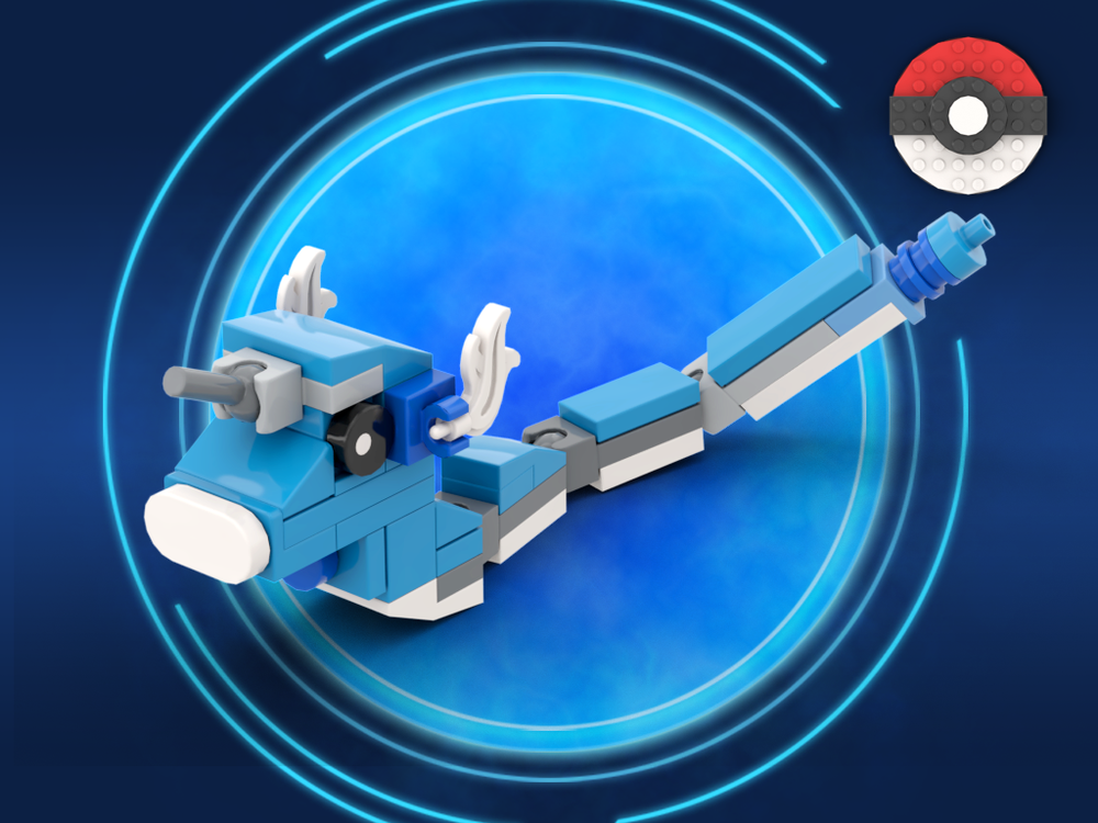 LEGO MOC Dragonair - Pokemon by Agilinzzz | Rebrickable - Build with LEGO