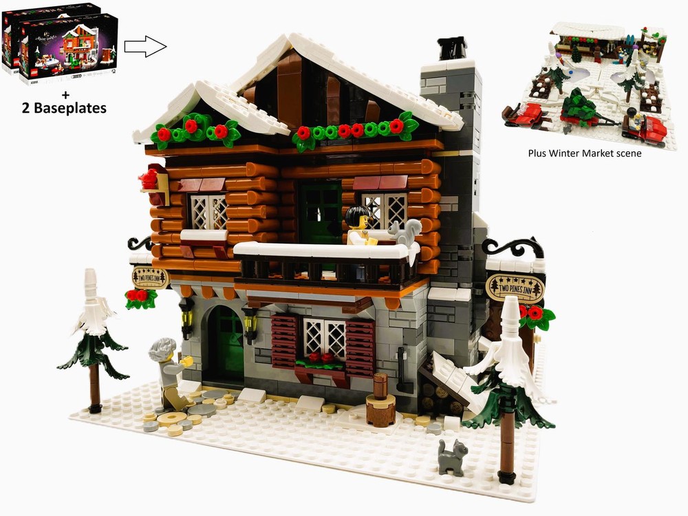 LEGO MOC Alpine Lodge Modular Alternate build of 2x10325 by re-bricked ...